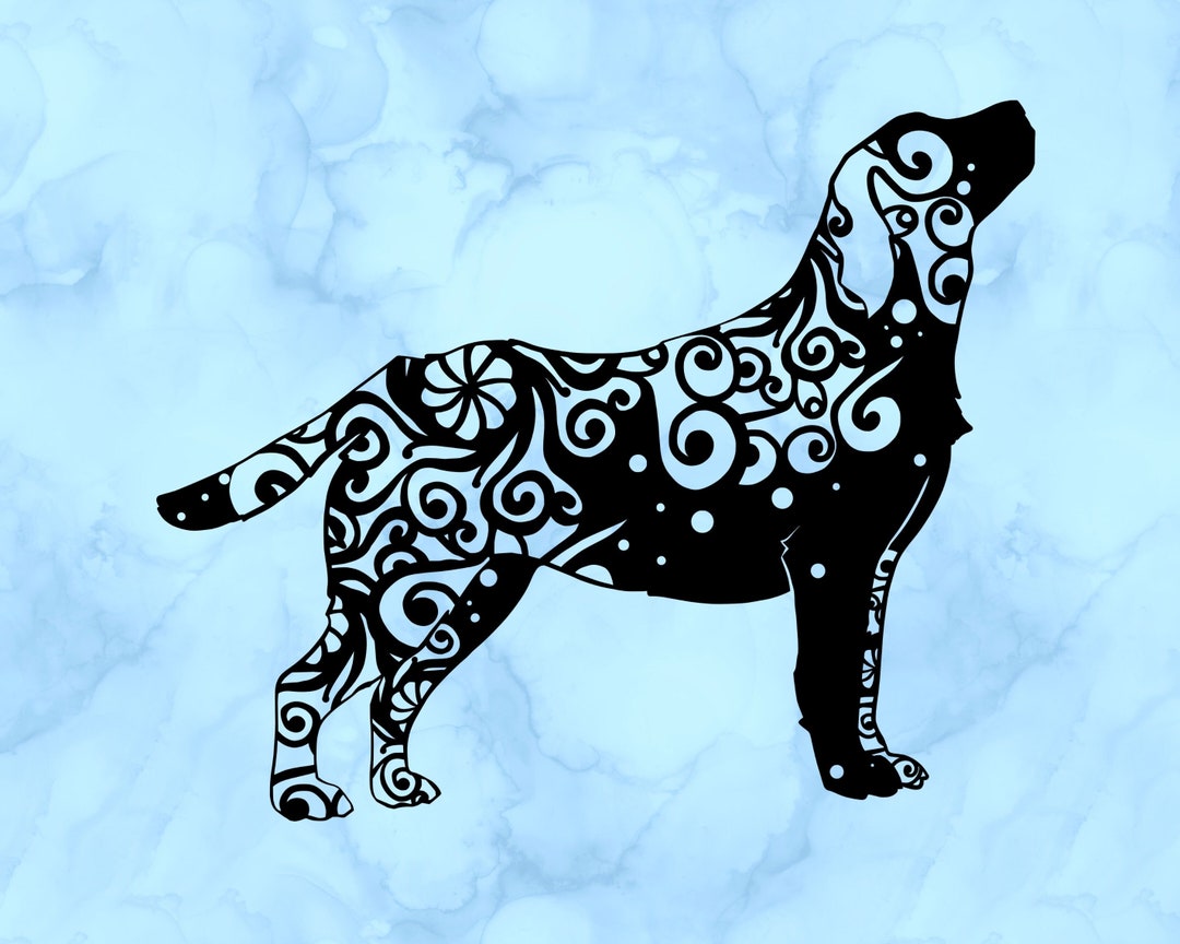 Labrador Retriever Zentangle Decal - Etsy