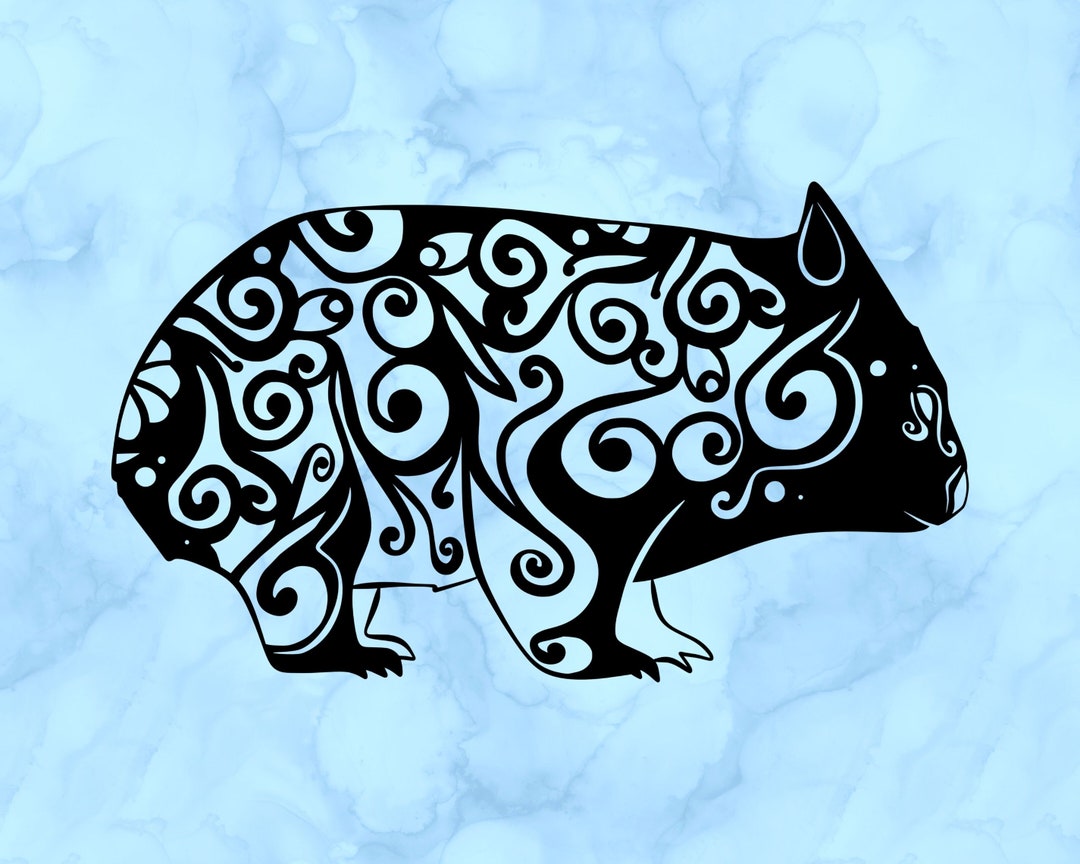 Wombat Zentangle Decal - Etsy