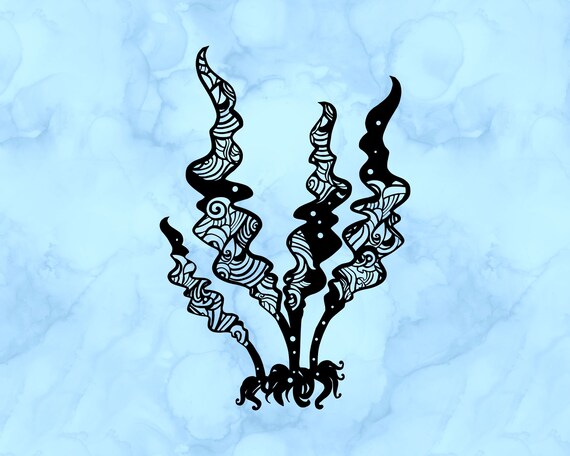 Seaweed Zentangle Decal - Etsy