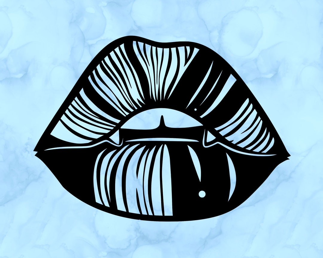 Vampire Lips Decal - Etsy