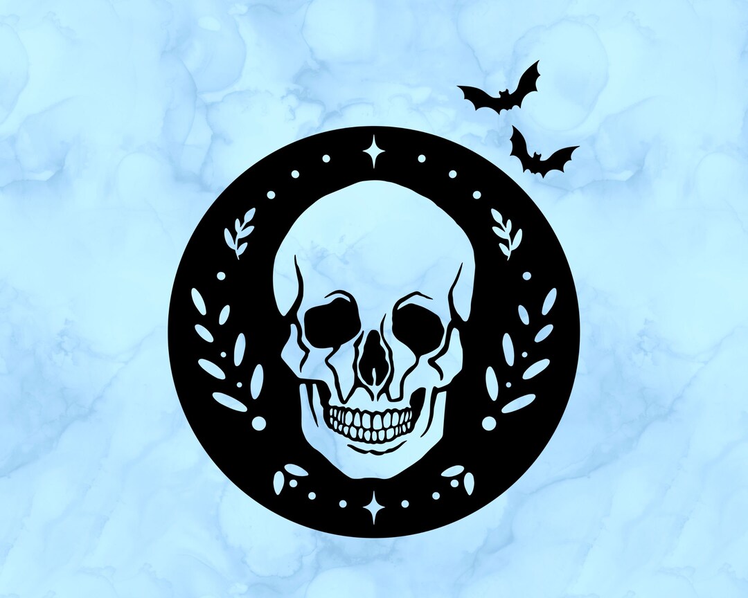 Floral Skull Decal - Etsy