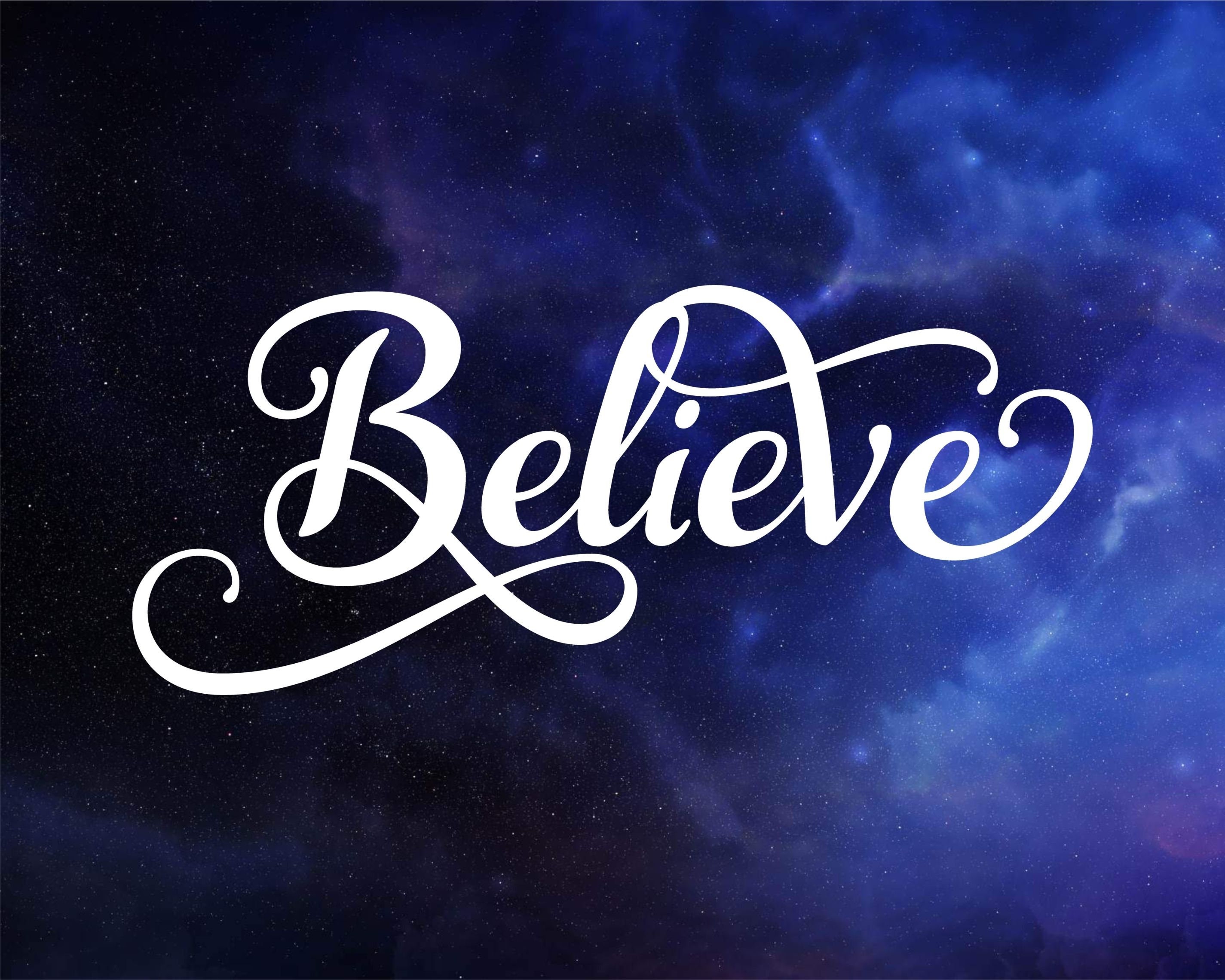 Believe Decal - Etsy