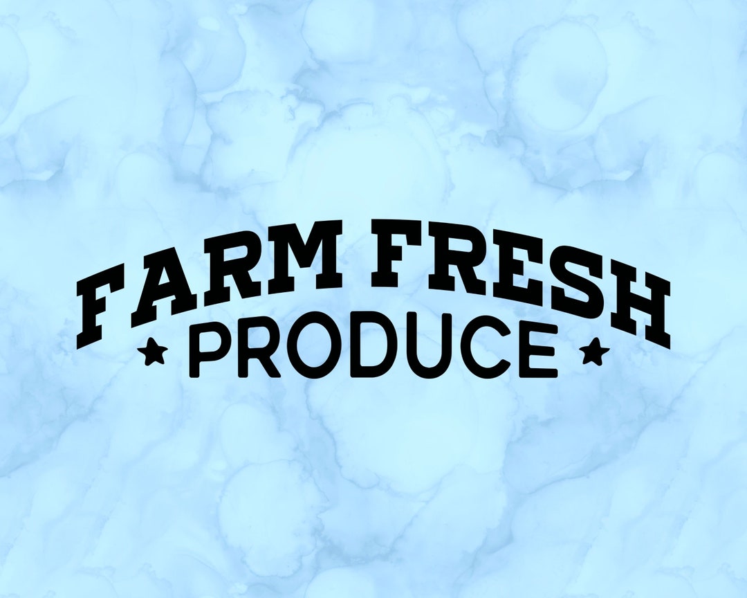Farm Fresh Produce Decal - Etsy