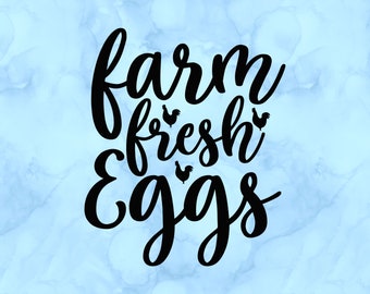 Farm Fresh Eggs Sticker Decal Country Kitchen Chicken Hens - Etsy