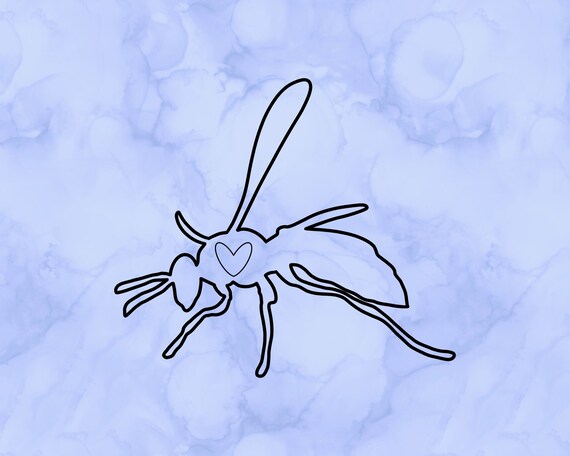 Wasp Heart Decal - Etsy