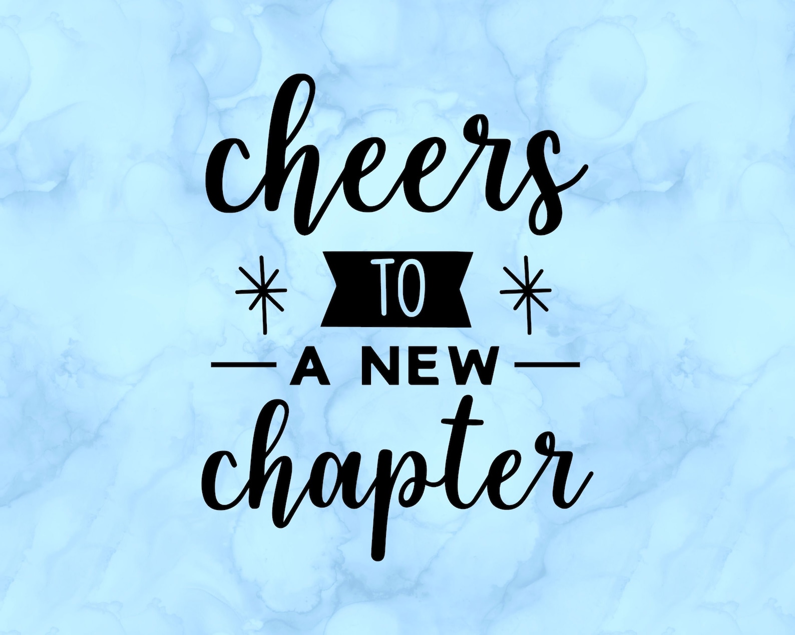 Cheers to a New Chapter Decal - Etsy