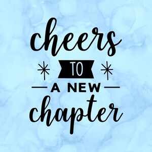 Cheers to a New Chapter Decal - Etsy