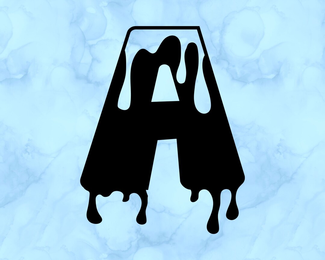 Drip Letter A Decal - Etsy