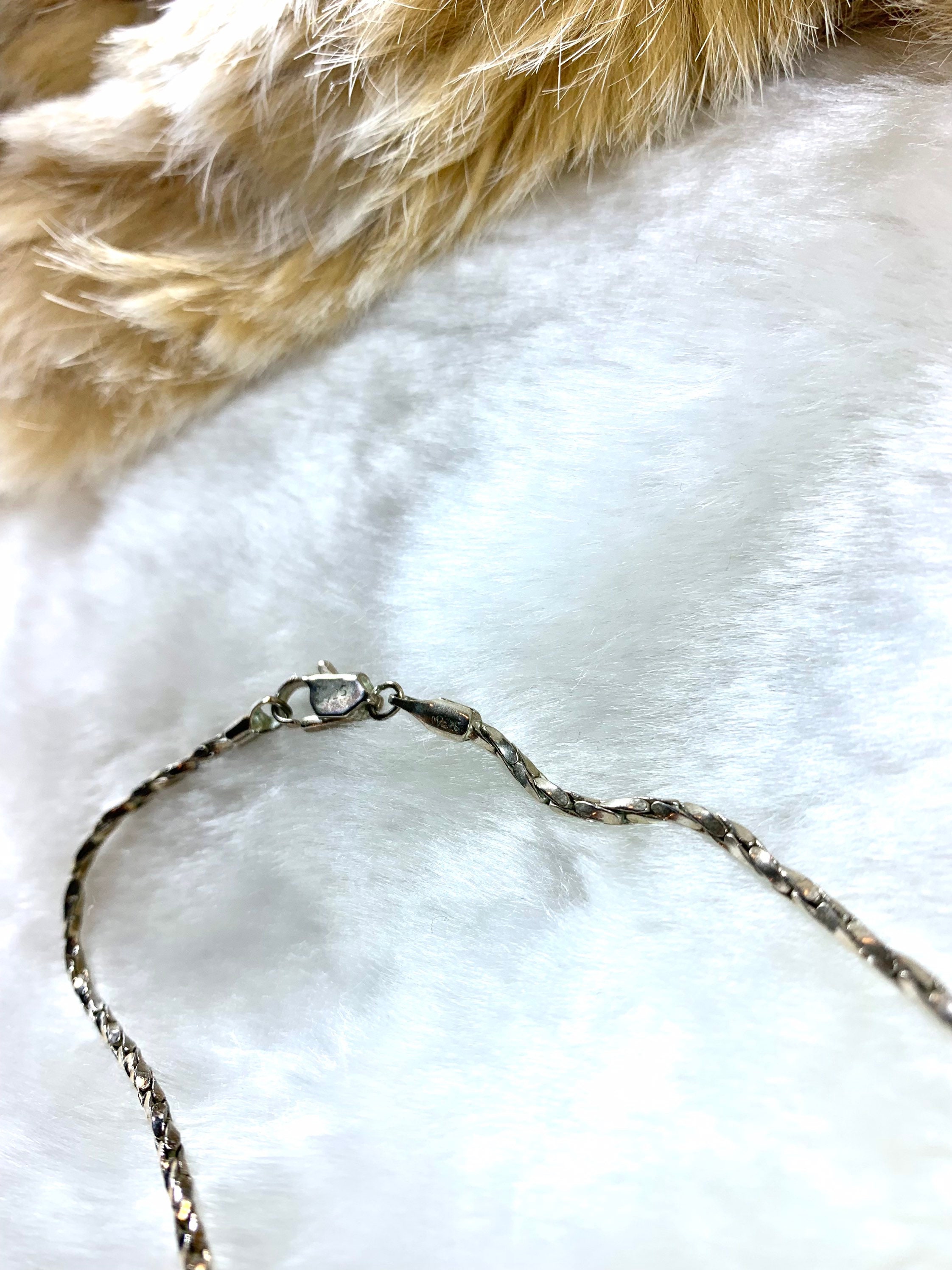 Aztec Chain and Carved Sterling Silver Pendant - Etsy