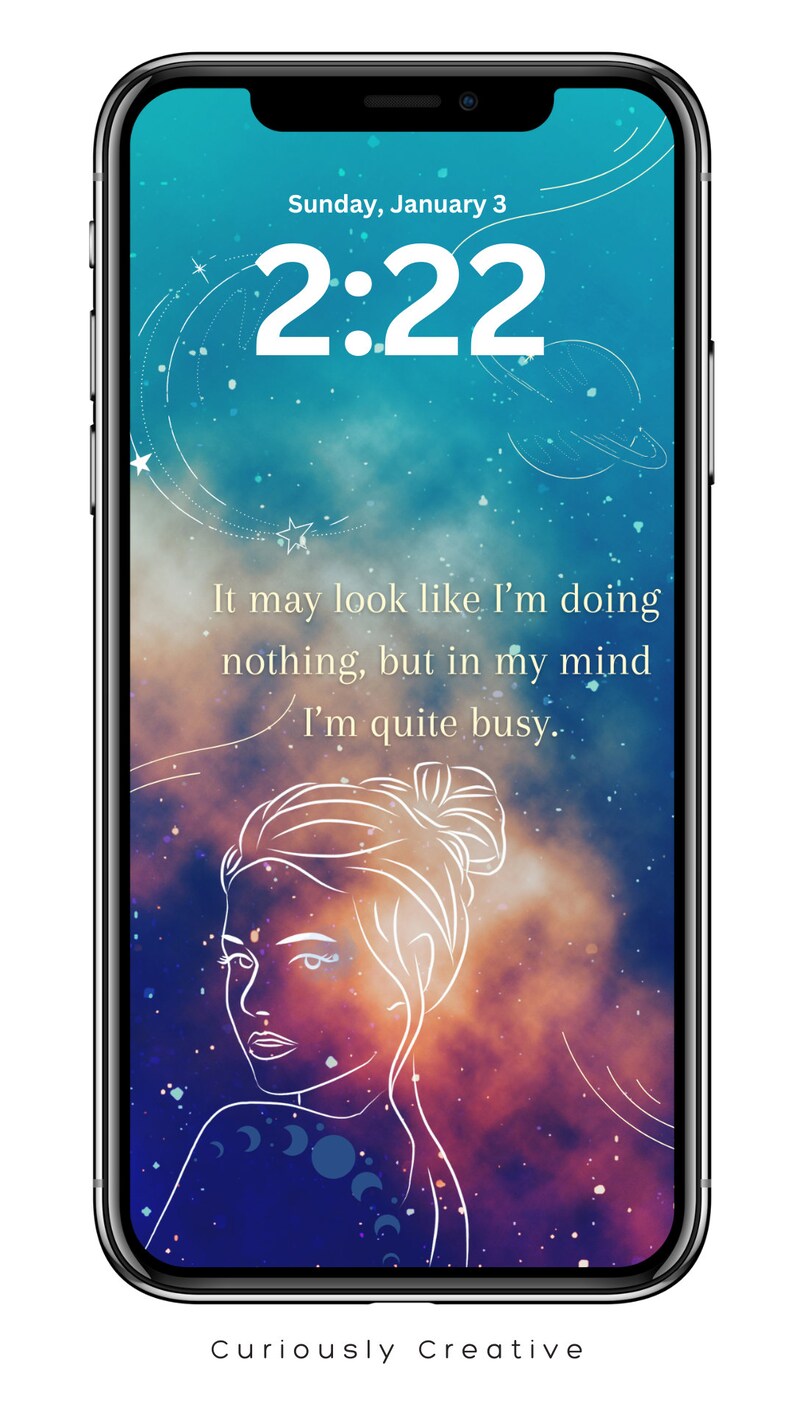 Phone Wallpaper - Busy Mind - Etsy