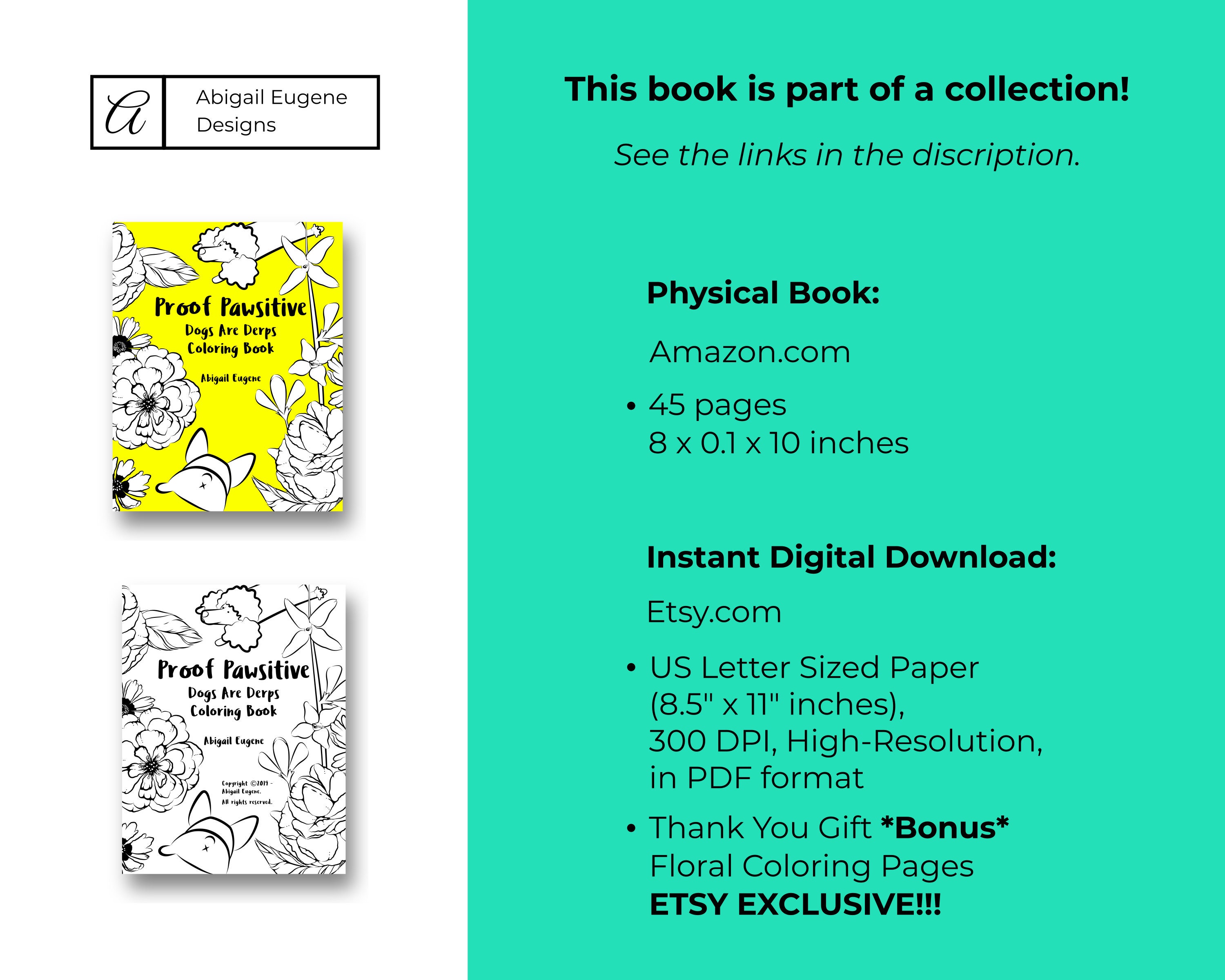 A4 Sized Pdfs - Proof Pawsitive: Dogs Are Derps Coloring Book PDF ...