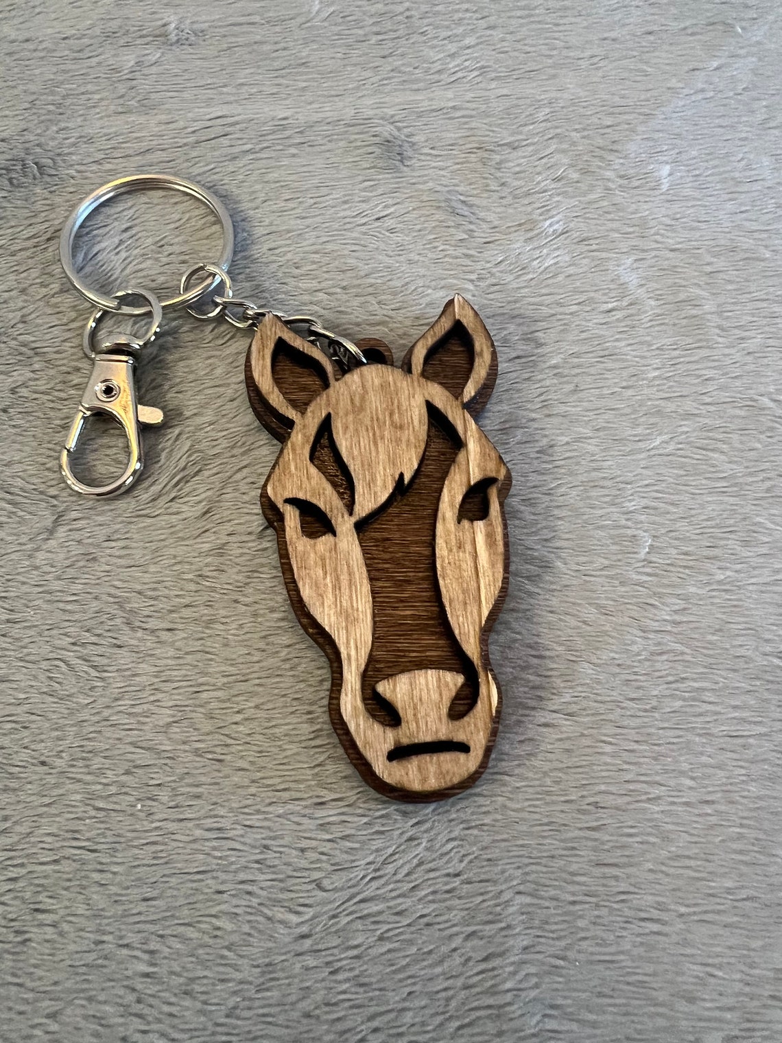 Horse Head Keychain - Etsy