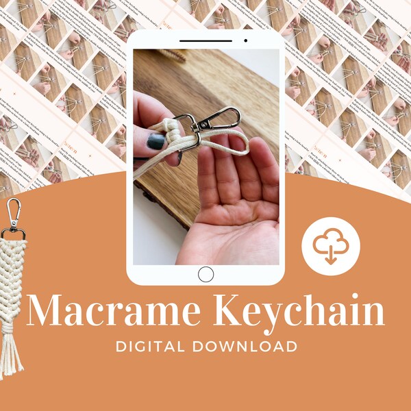 Macrame Keychain Pattern - Etsy