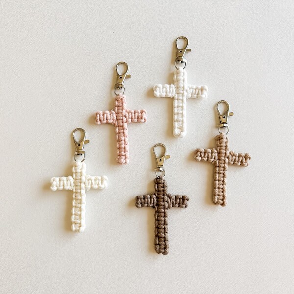 Cross Keychain - Etsy