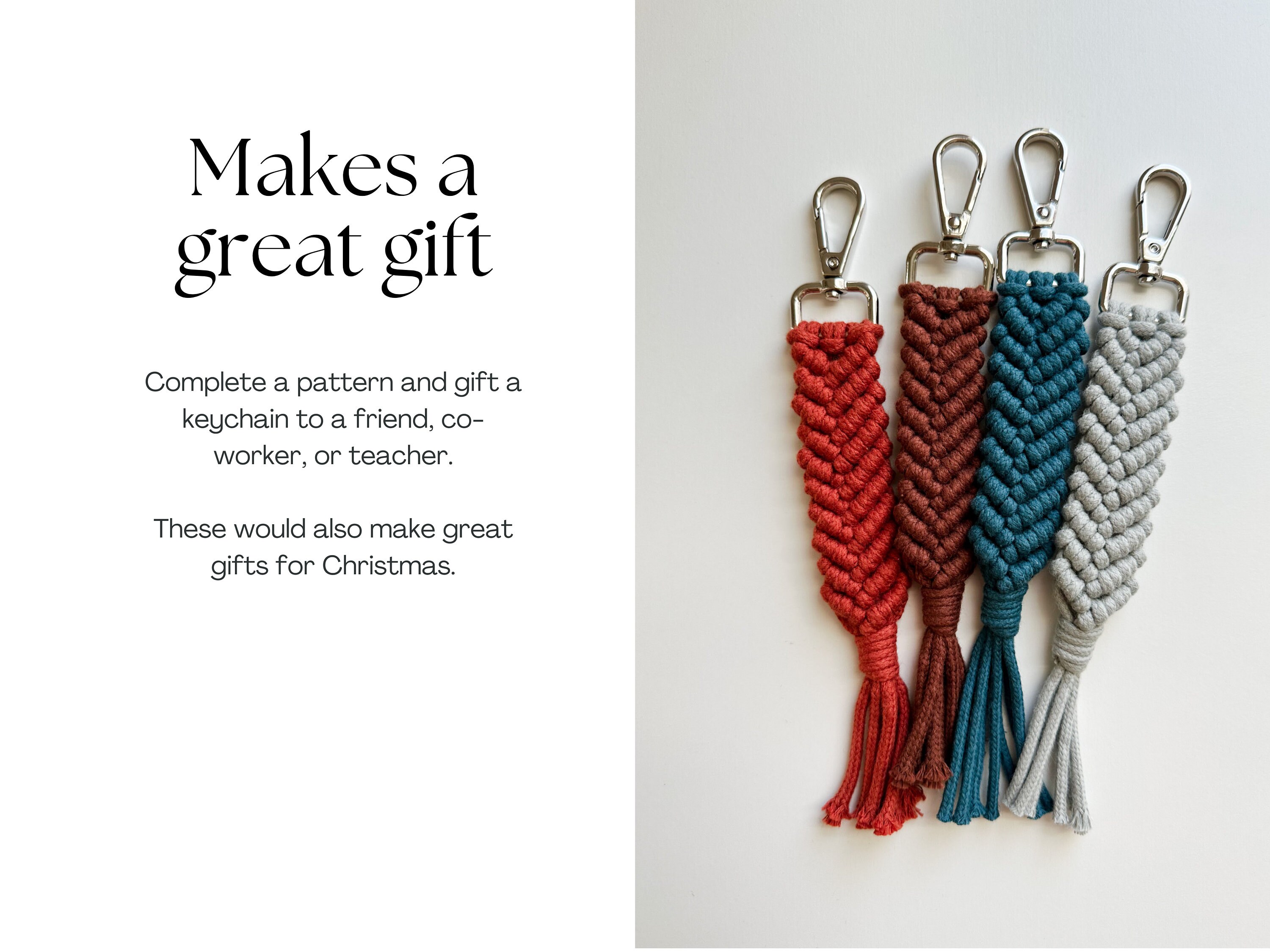 Two Macrame Keychain Patterns in One! - Etsy