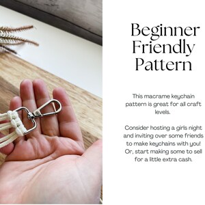 Step-by-step Macrame Keychain Tutorial | Easy DIY Guide | Printable PDF ...