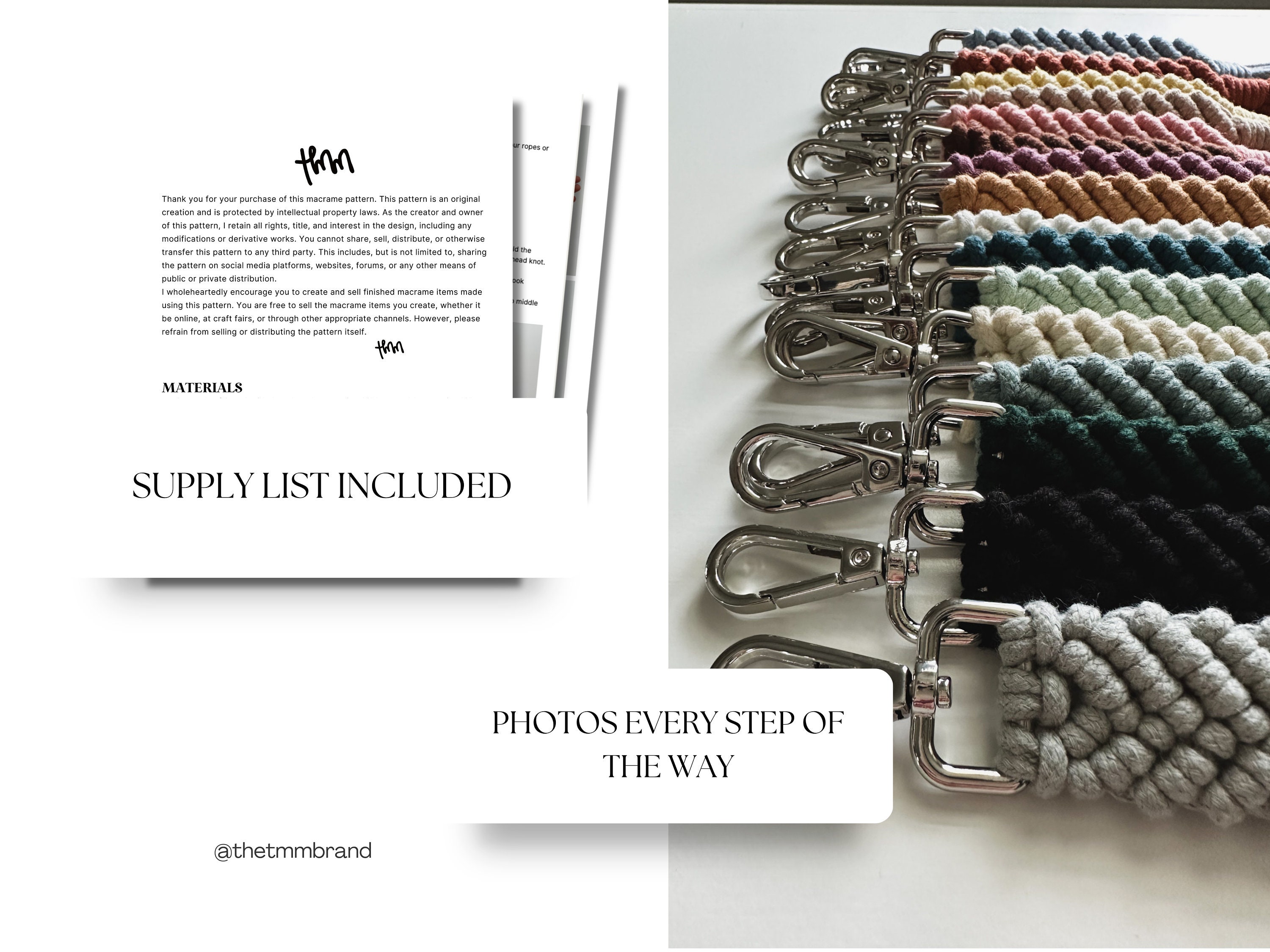 Step-by-step Macrame Keychain Tutorial | Easy DIY Guide | Printable PDF ...