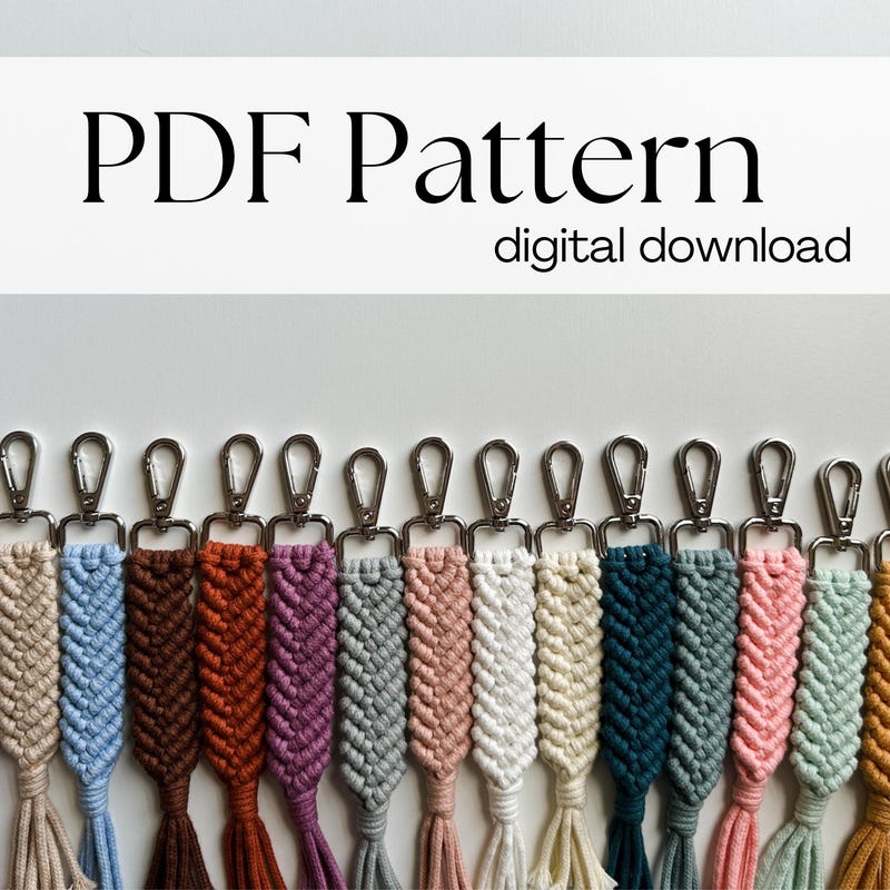 Macrame Keychain - Etsy
