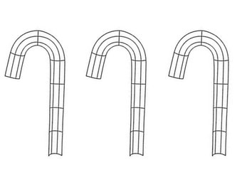 Candy Cane Wreath | Etsy