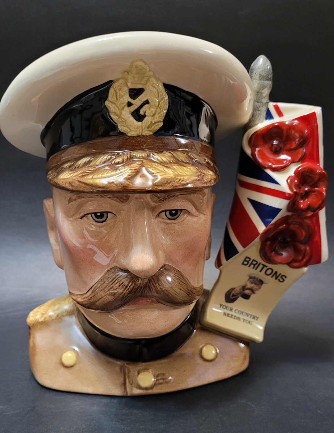 Royal Doulton Jug LORD KITCHENER. D 7148. With Certificate. Limited ...