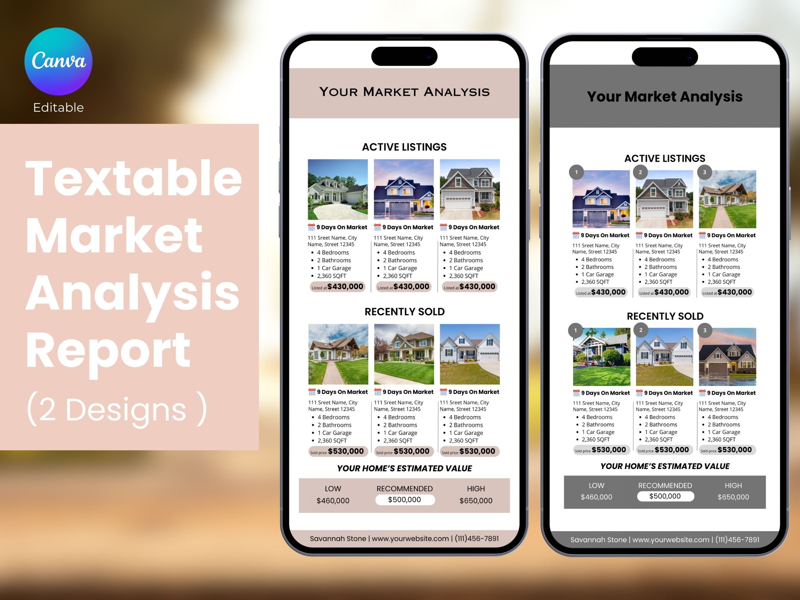 Textable Comparable Market Analysis, Comparable Market Analysis ...