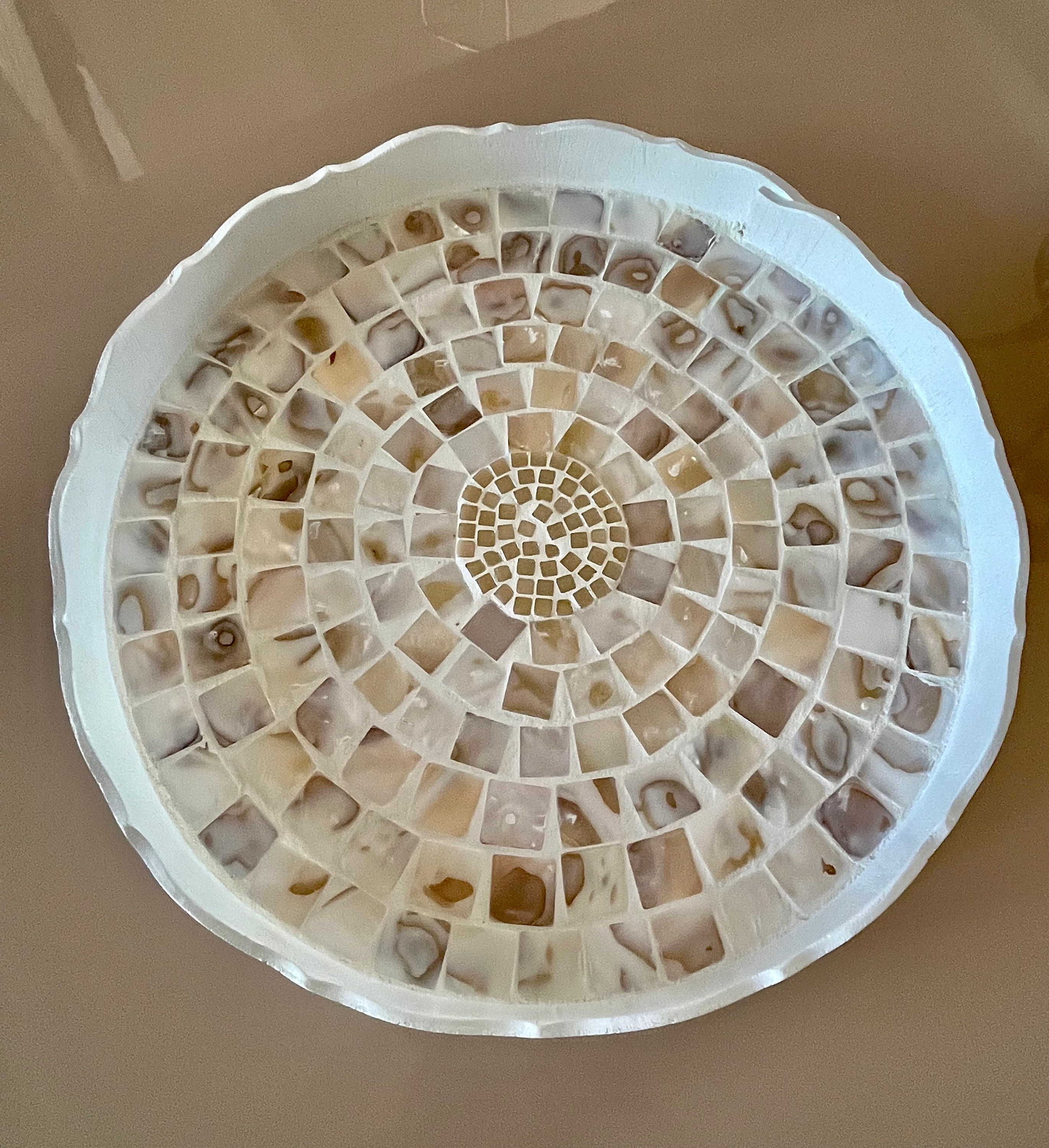 Round Mother of Pearl Tray - Etsy