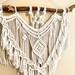 Large Pure White or Beige Wall Hanging Macrame Symmetrical - Etsy