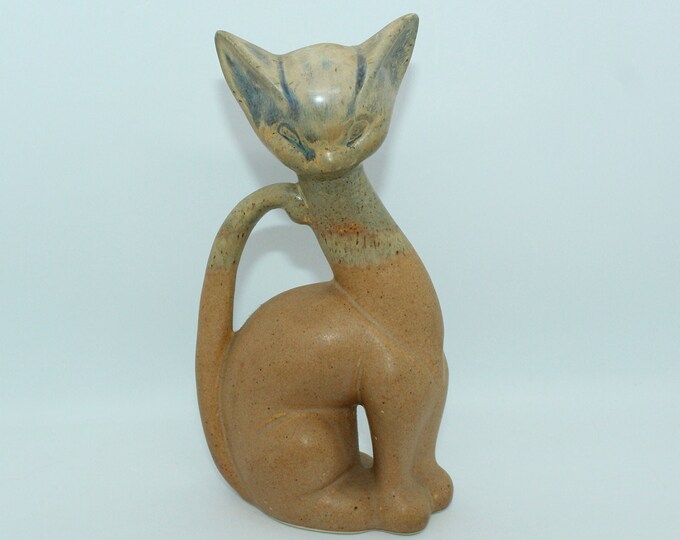 Rodolfo Padilla Mexican Pottery Siamese Cat Glazed Figurine Statue ...