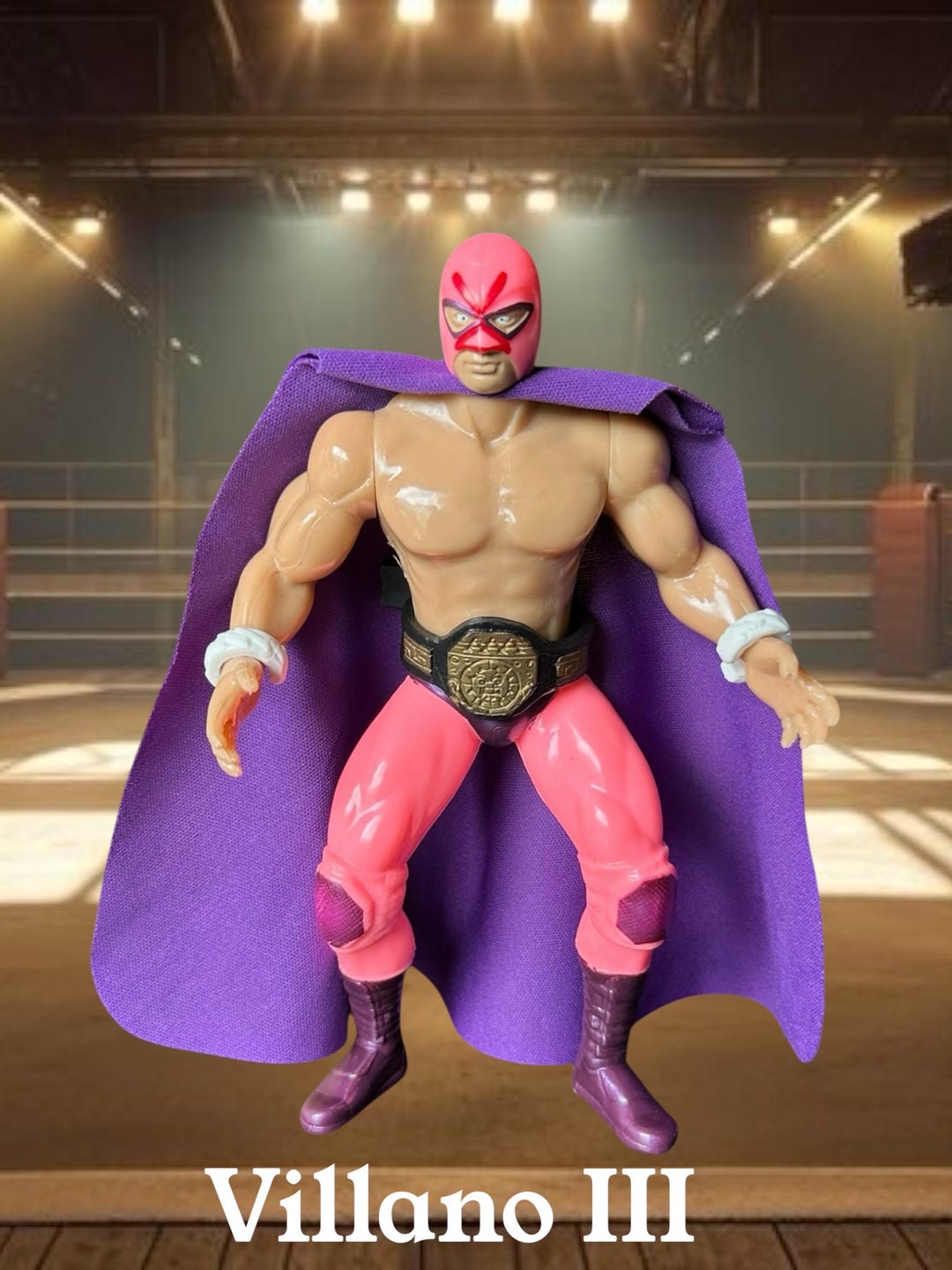Villano III Luchador Figure 7 Inches Tall - Etsy