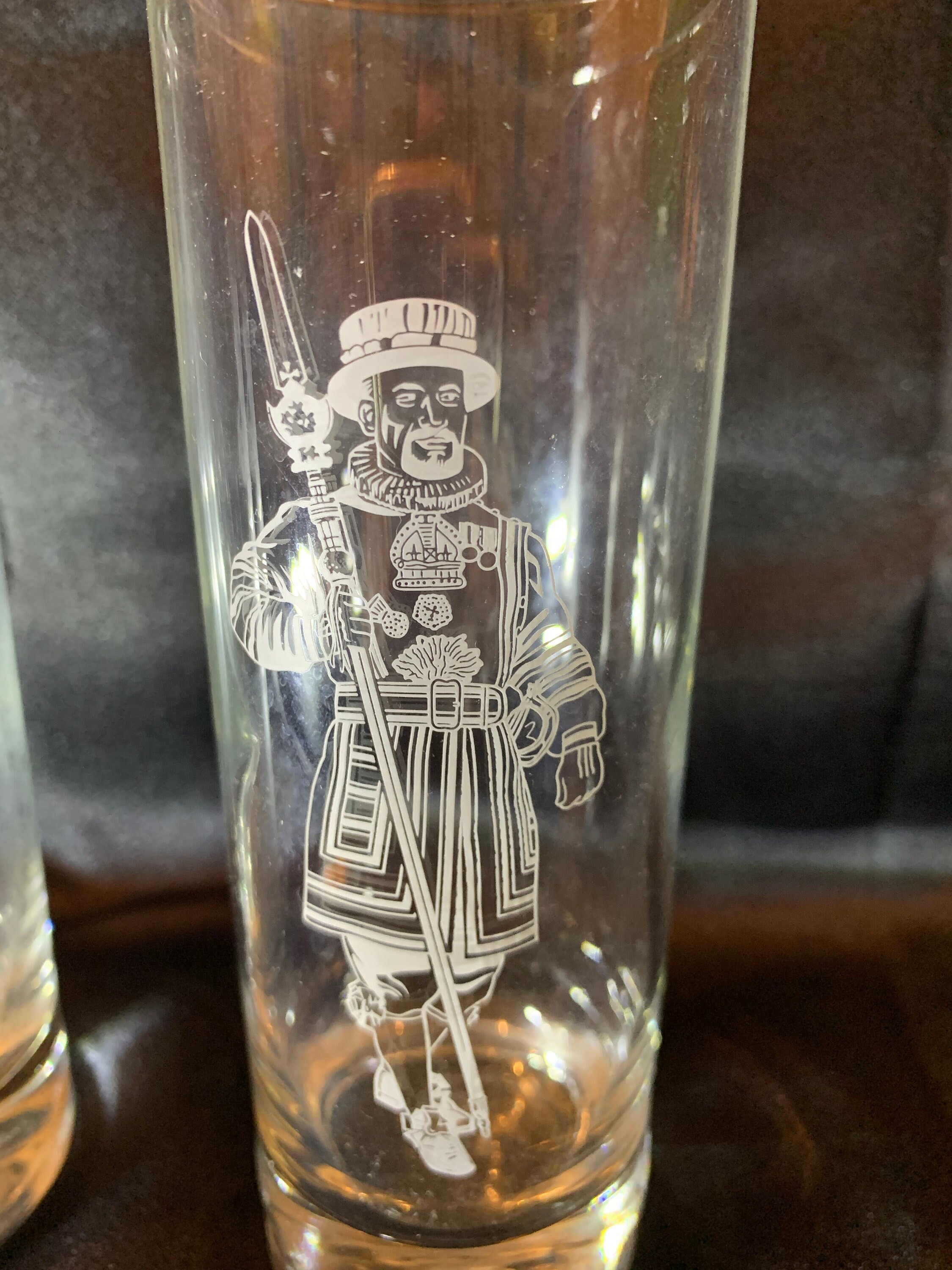Beefeater Gin Tom Collins Glasses With an Etched Beefeater Bar97 a Pair ...