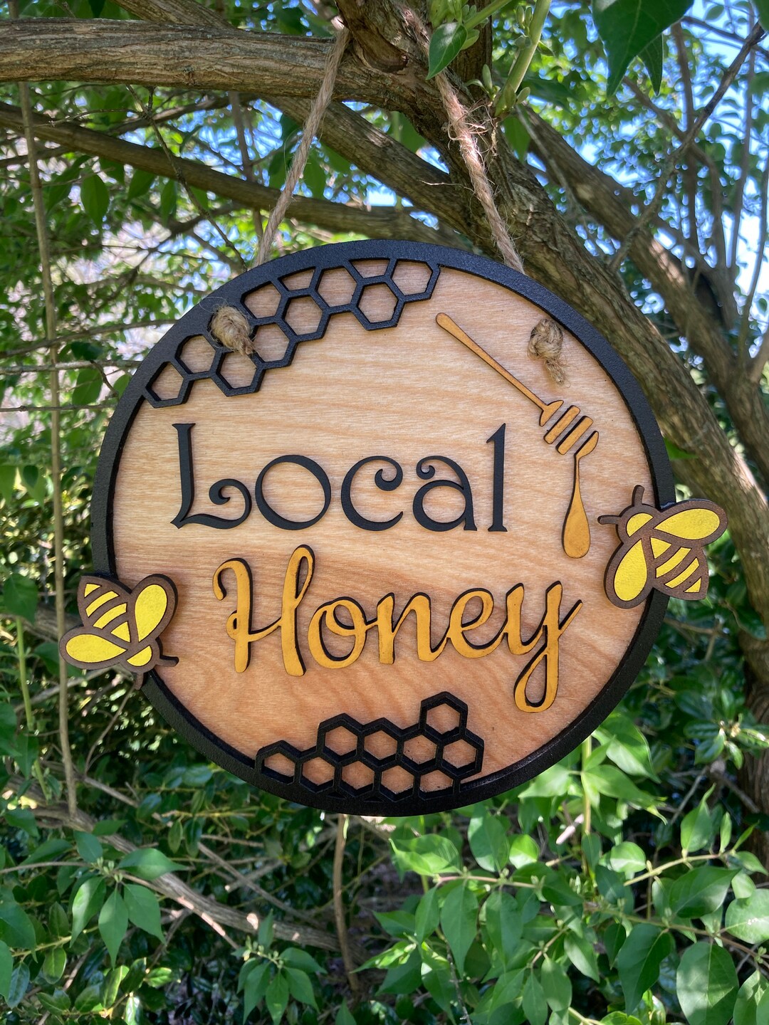 Digital Laser Cut Files SVG, DXF, PNG, Pdf Local Honey Sign Great for ...
