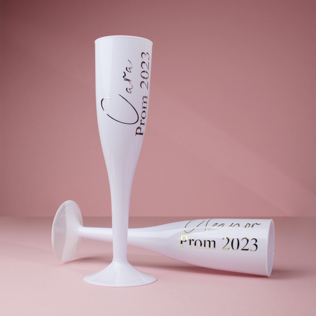 PROM 2024 Champagne Flute, Personalised Prom Flute, Prom Party Decor ...