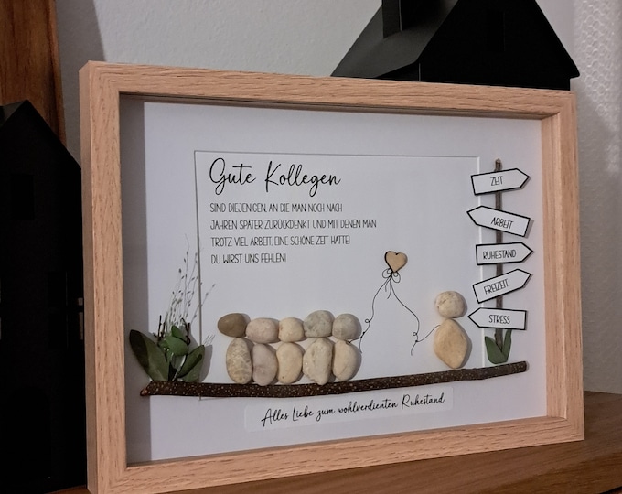 Steinbild Geschenk zum Ruhestand personalisiert - Etsy.de