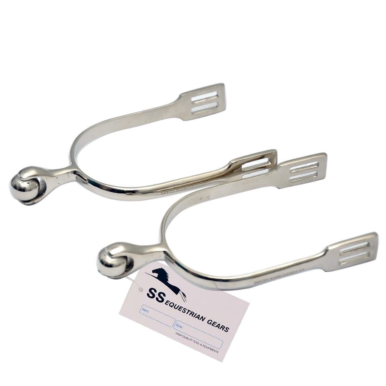 Horse Riding Spurs Polished Roller Ball Spurs Equestrian - Etsy