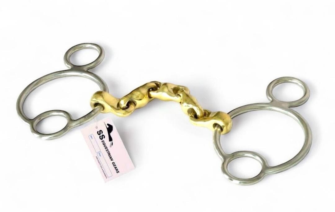 Continental Universal Waterford Bit Coppermix Mouth 3 Ring 2 Gag Riding ...