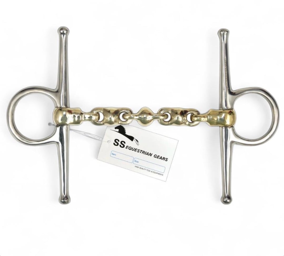 Full Cheek Waterford Snaffle Bit Coppermix Alloy Mouth Horse Riding ...