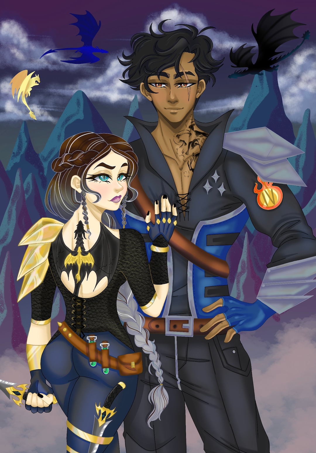 Fourth Wing Fan Art Glossy 5 by 7 Print - Etsy