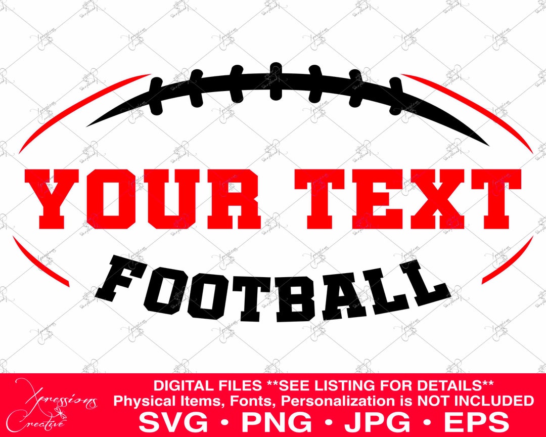 Football Svg, Personalized Team Football Svg, Cheer Svg, Football T ...