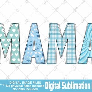Customizable Mama PNG, Mama With Kids Names, Mama Monogram ...
