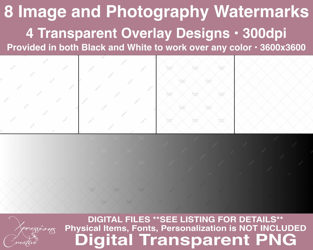 Watermark, Photography Watermark Png, Transparent Watermark Overlay ...