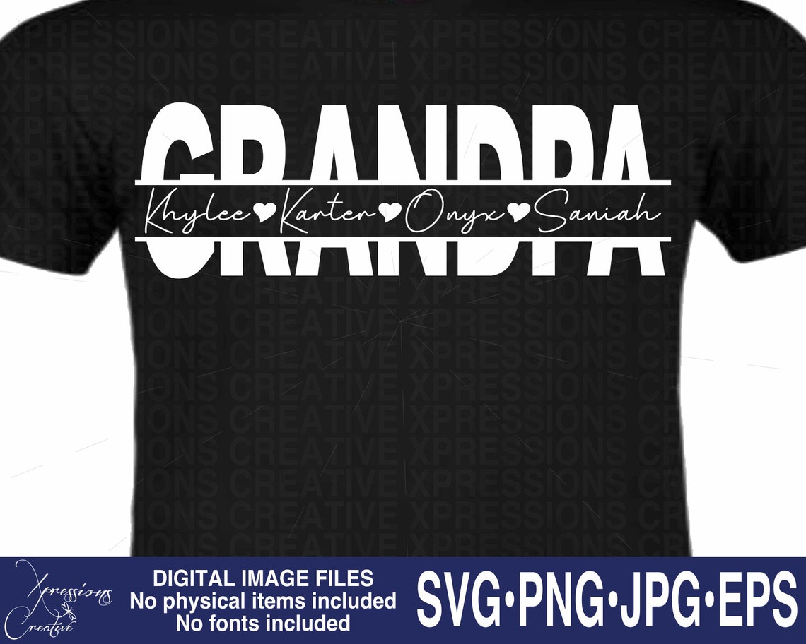 Grandpa Svg Grandpa Split Svg Grandpa Tshirt Svg Grandpa - Etsy