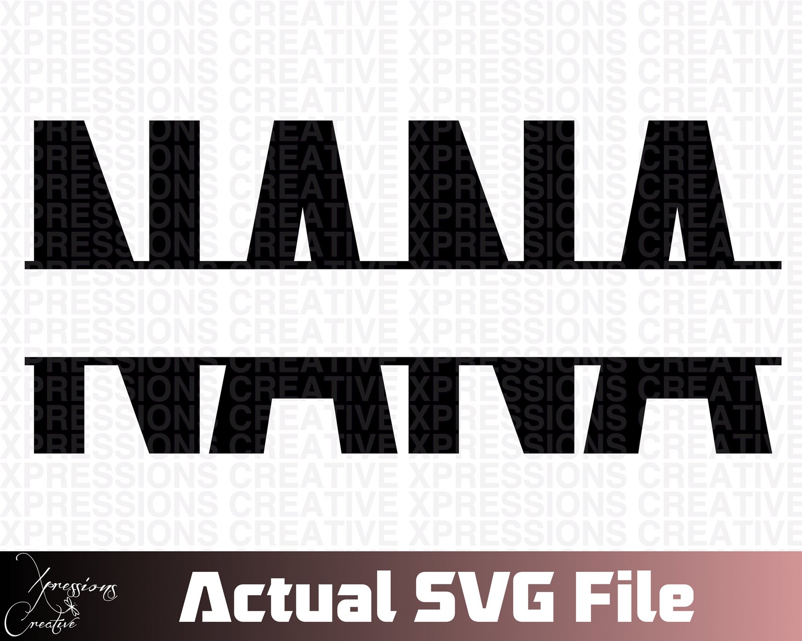 Nana Svg Nana Monogram Svg Nana Split Monogram Svg Nana - Etsy