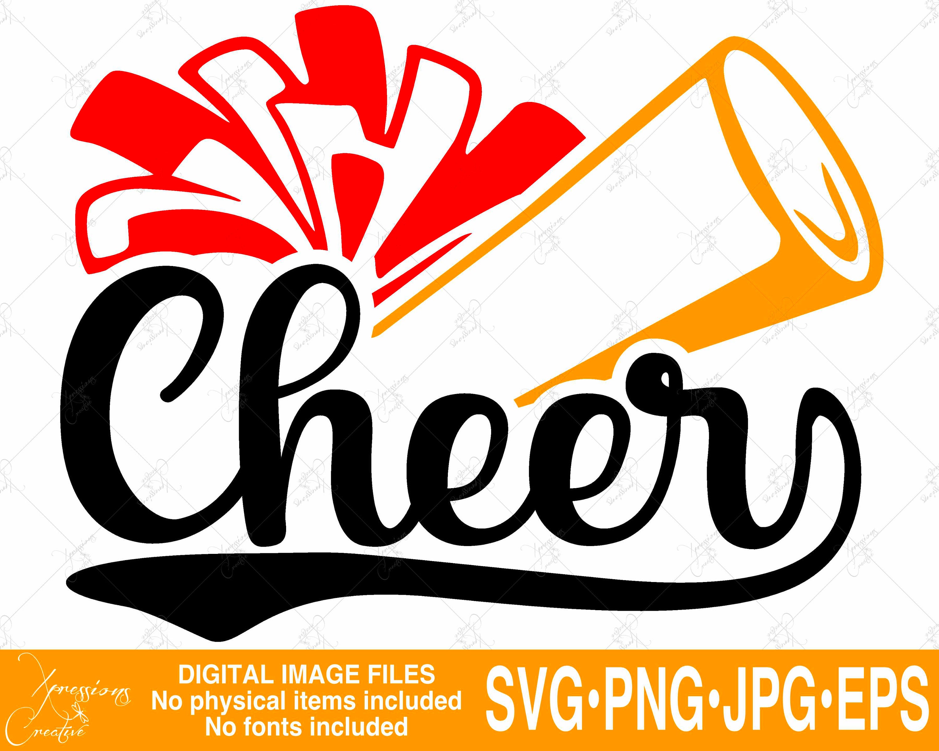 Cheer Svg Football Svg Cheerleading Svg Pompom Svg - Etsy