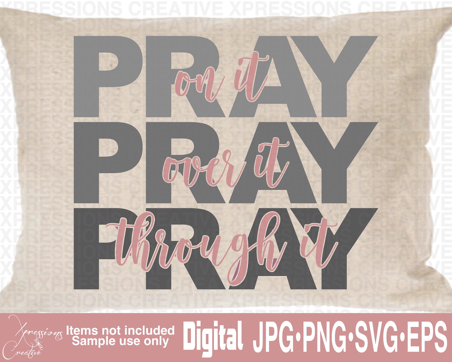 Pray svg Pray On It SVG Pray Through it svg Pray over it | Etsy