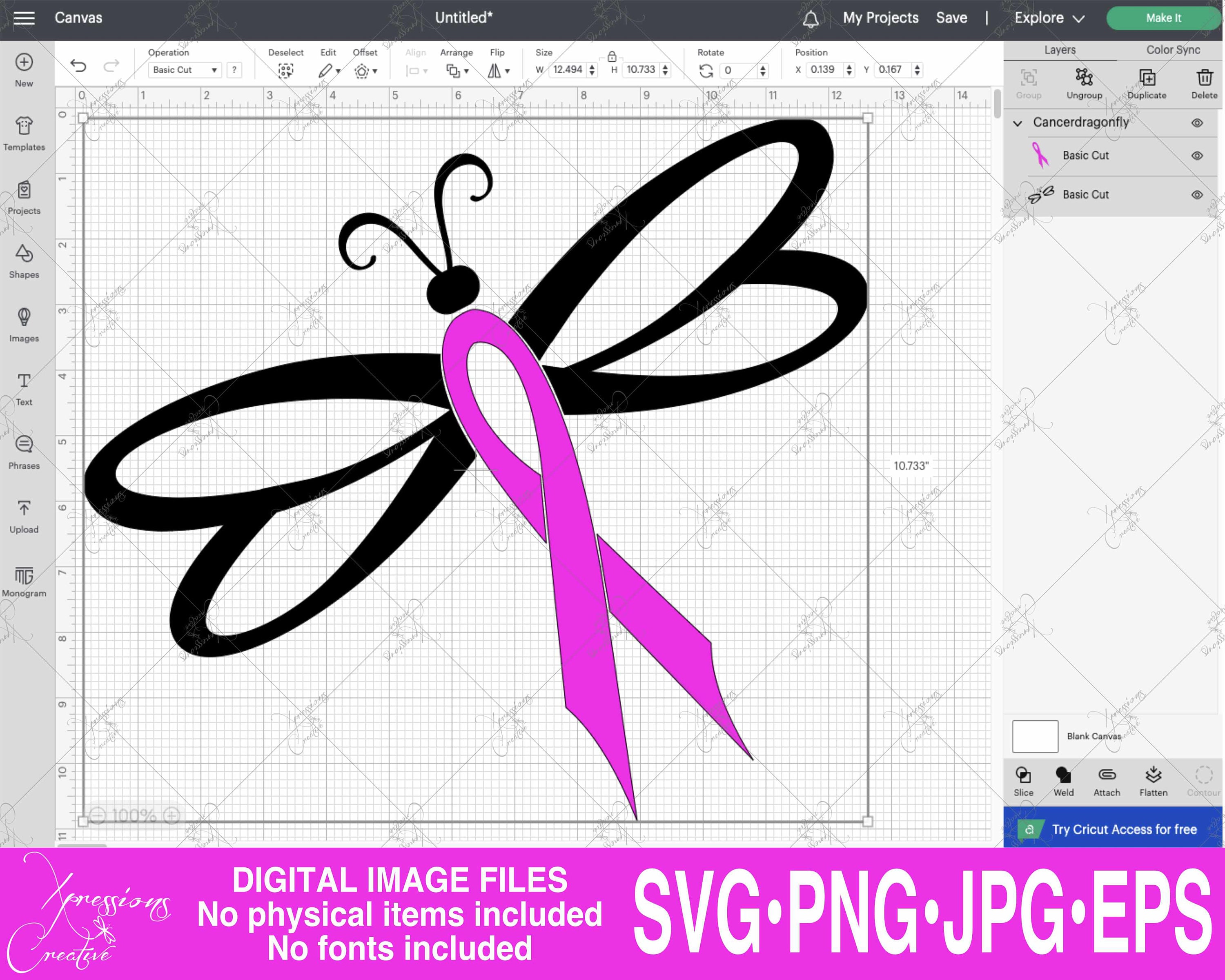 Cancer Ribbon Svg Cancer Awareness Svg Cancer Dragonfly - Etsy Australia