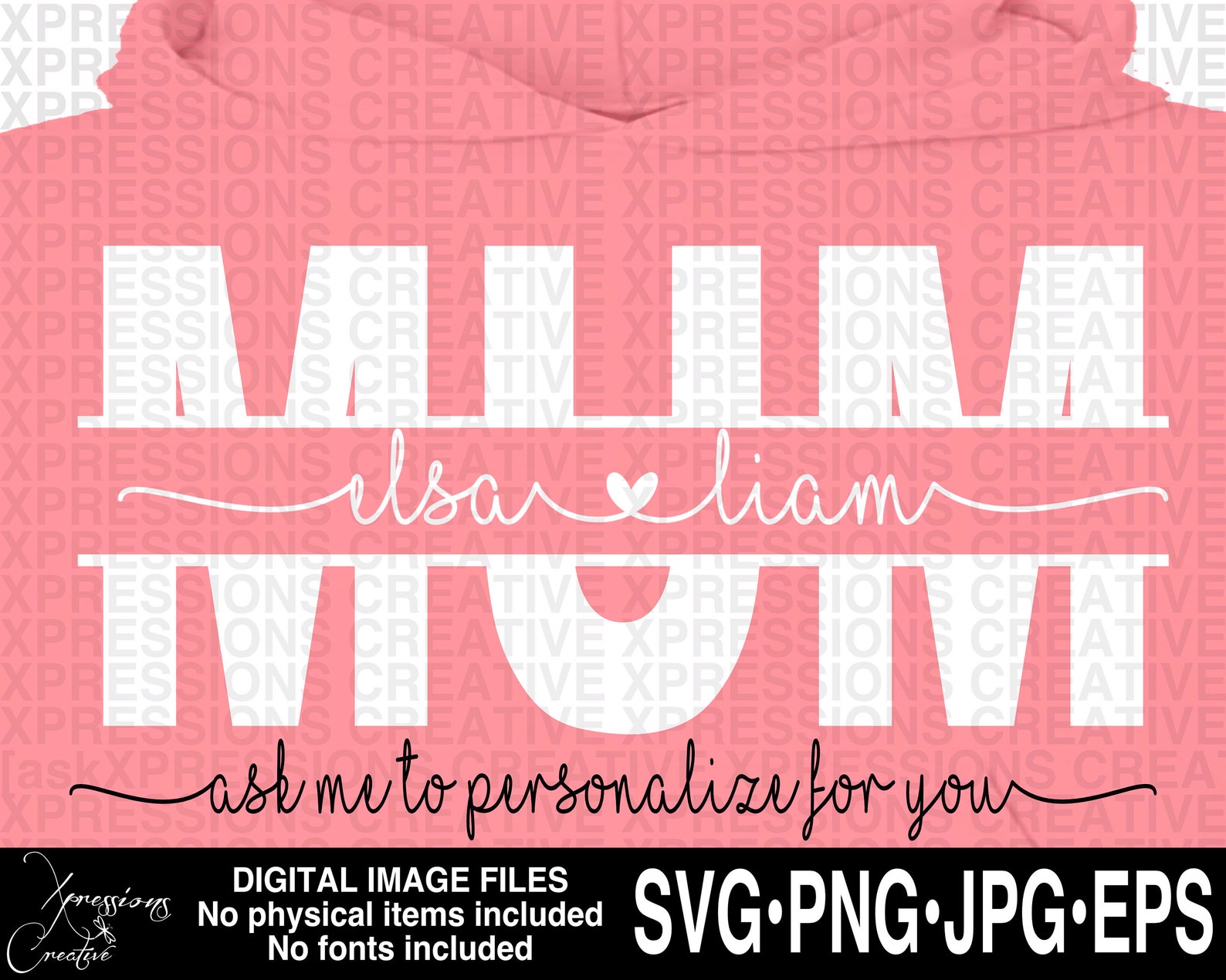 Mum Svg Mum With Names Svg Mum With Kids Names Svg Mum - Etsy
