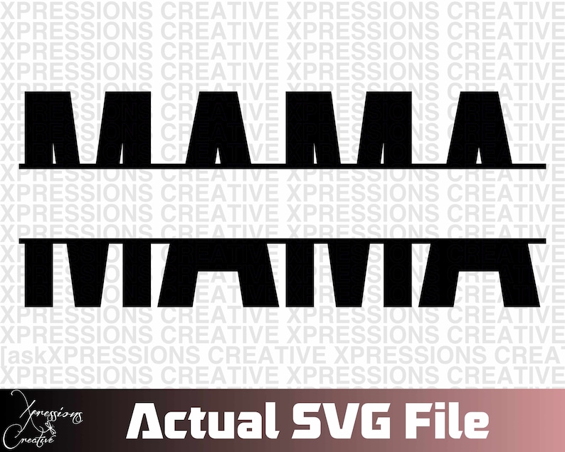 Mom Svg Mom Split Svg Mama Svg Mama Split Monogram Svg - Etsy