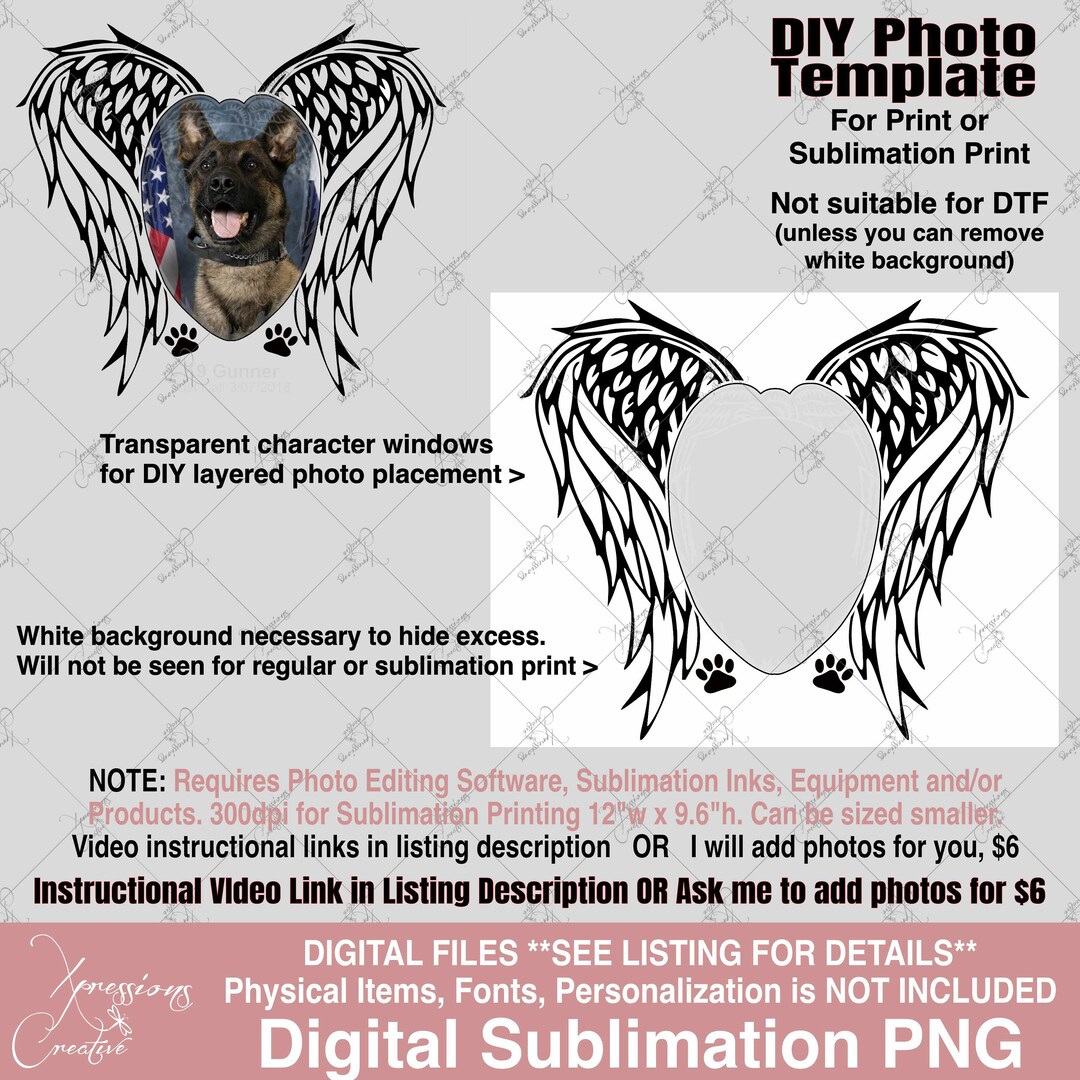 Police K9 Svg, Fallen K9, Dog Photo Template, Police Photo Template, K9 ...