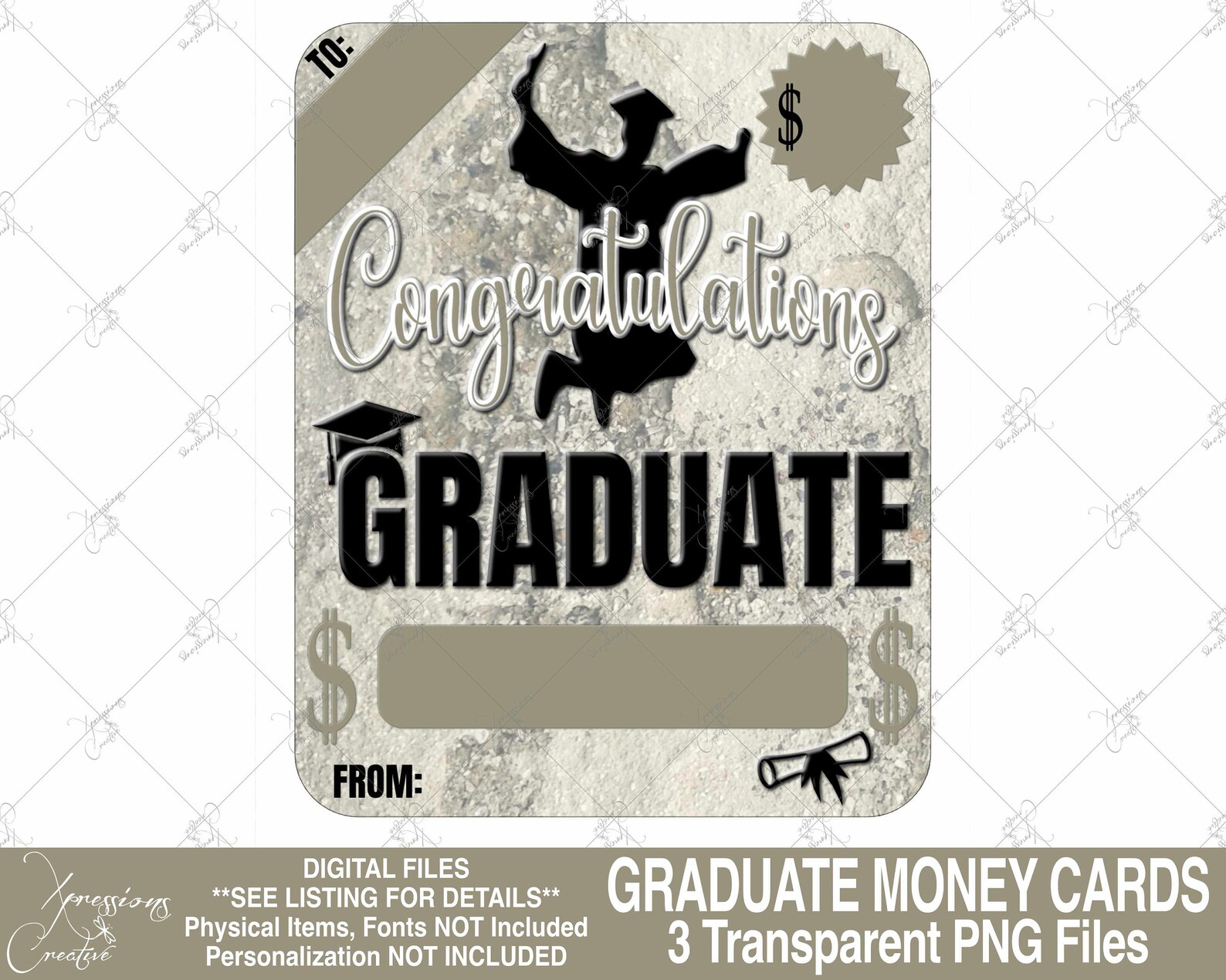 Graduation Money Card, Graduate Money Card, Graduation PNG, Printable ...