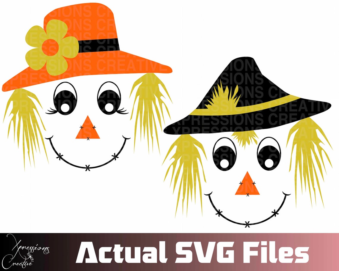 Halloween SVG Scarecrow Face Scarecrow svg Baby Boy svg | Etsy